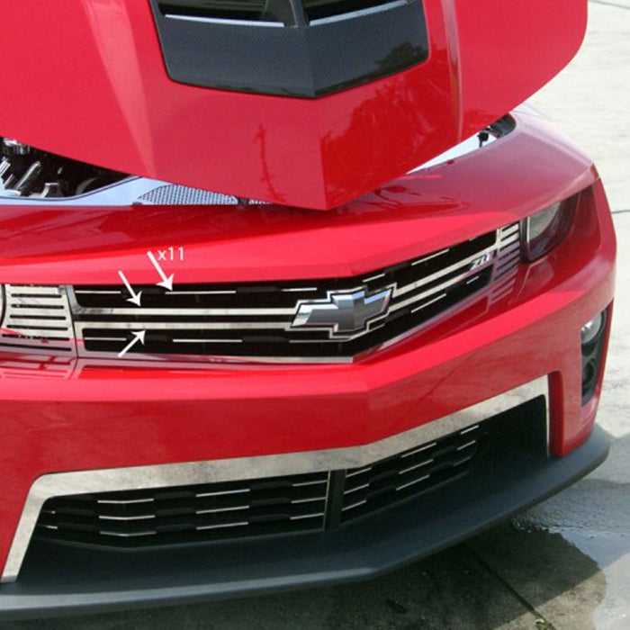 2012+ ZL1 Camaro - Front Grille Trim Kit - Polished Stainless Steel ...